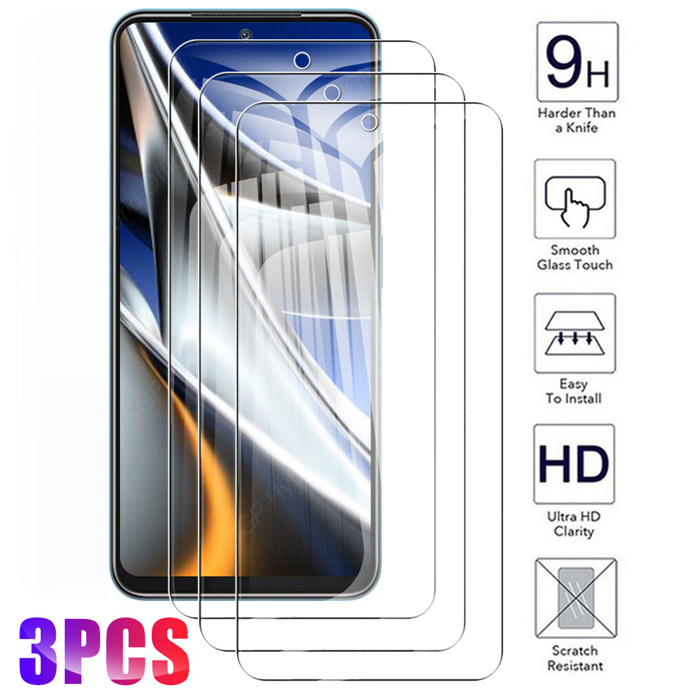 3 Pcs Poco X4 Pro 5G กระจกนิรภัยสำหรับ Xiaomi Poco X4 NFC X3 Pro Pocox4 Pocox3 GT ป้องกันหน้าจอ ...