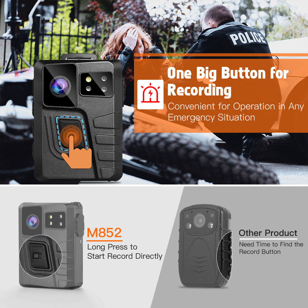 BOBLOV M852 1296Pสวมใส่ร่างกายกล้องGPSการมองเห็นได้ในเวลากลางคืนDual ...