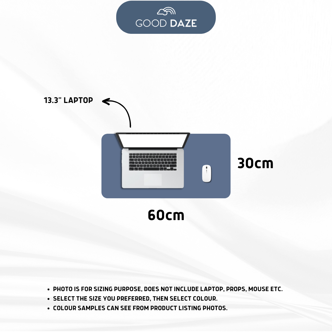 【GOOD DAZE】Leather Anti-slip Large mouse pad desktop mat desk mat large ...
