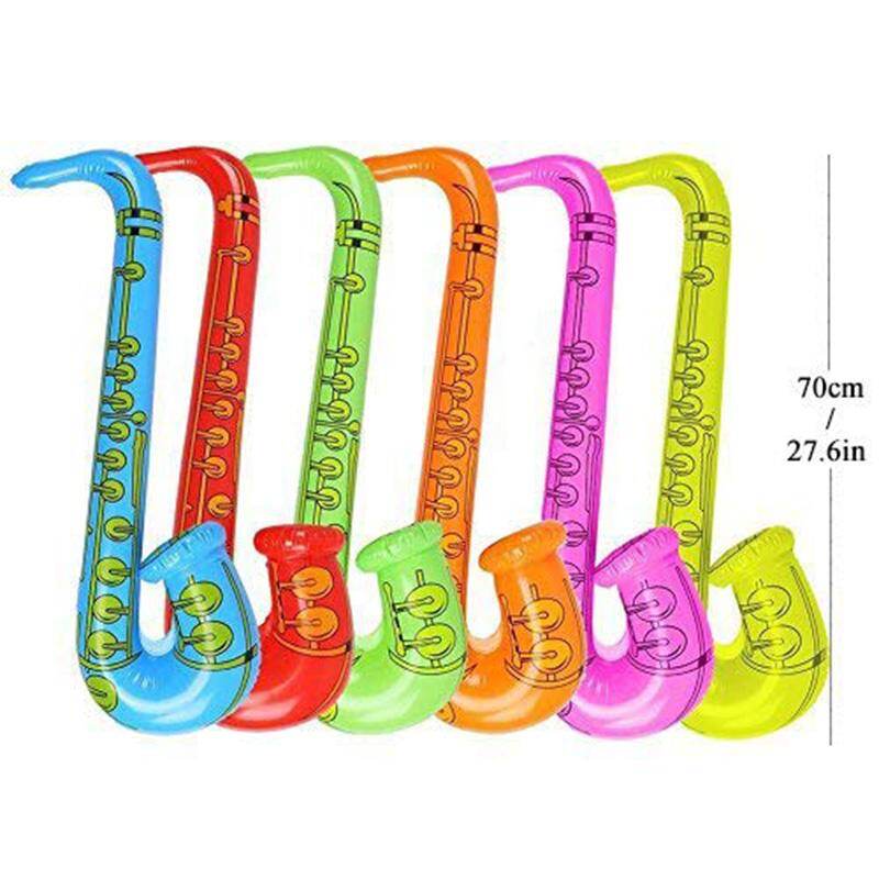 12Pcs Inflatable Guitar Saxophone Microphone Balloons Fun Musical ...