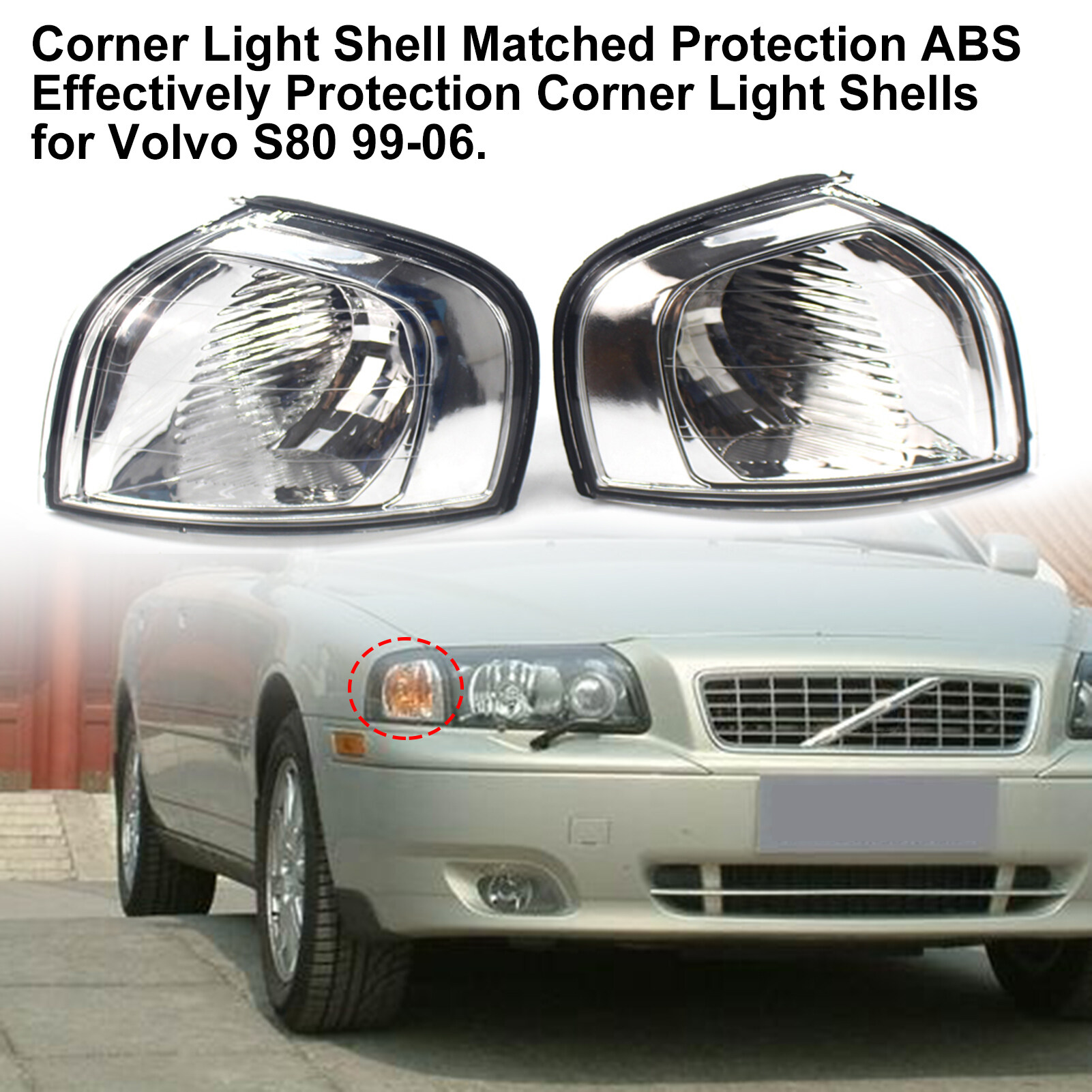 【ในสต็อก】ตลับไฟมุมจับคู่กัน ABS ได้อย่างมีประสิทธิภาพป้องกันไฟมุม OE ...