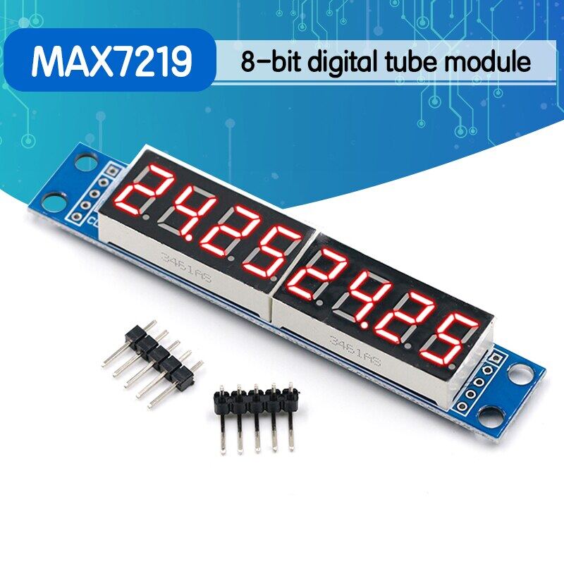 Max7219 Led Dot Matrix 8 Digit Digital Display Control Module For Arduino 33v 5v
