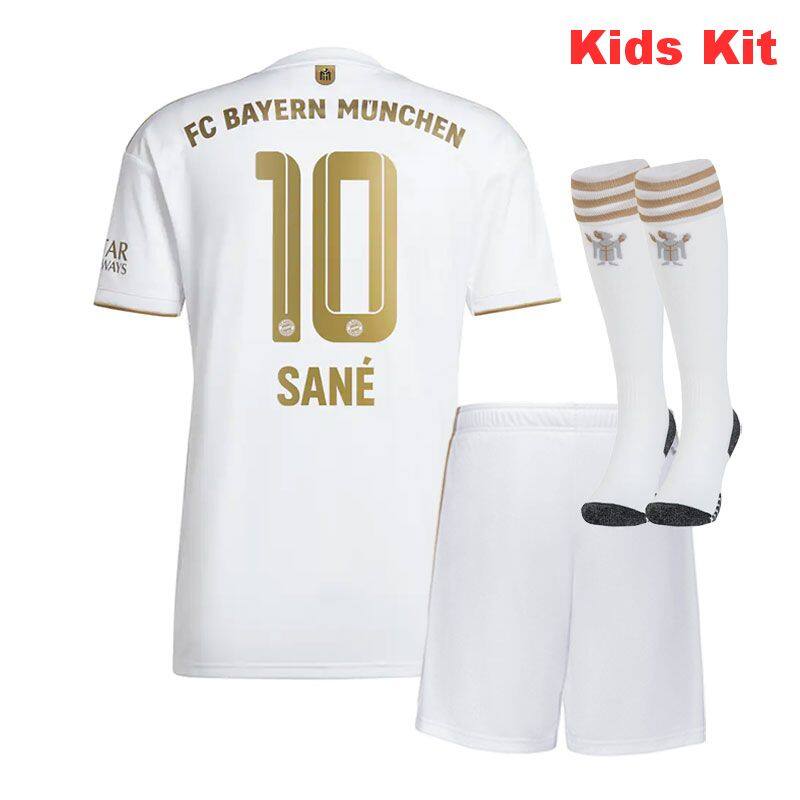 22 23 BayernES Munich Kids Kit เสื้อฟุตบอล2022 2023 Away เสื้อฟุตบอล ...