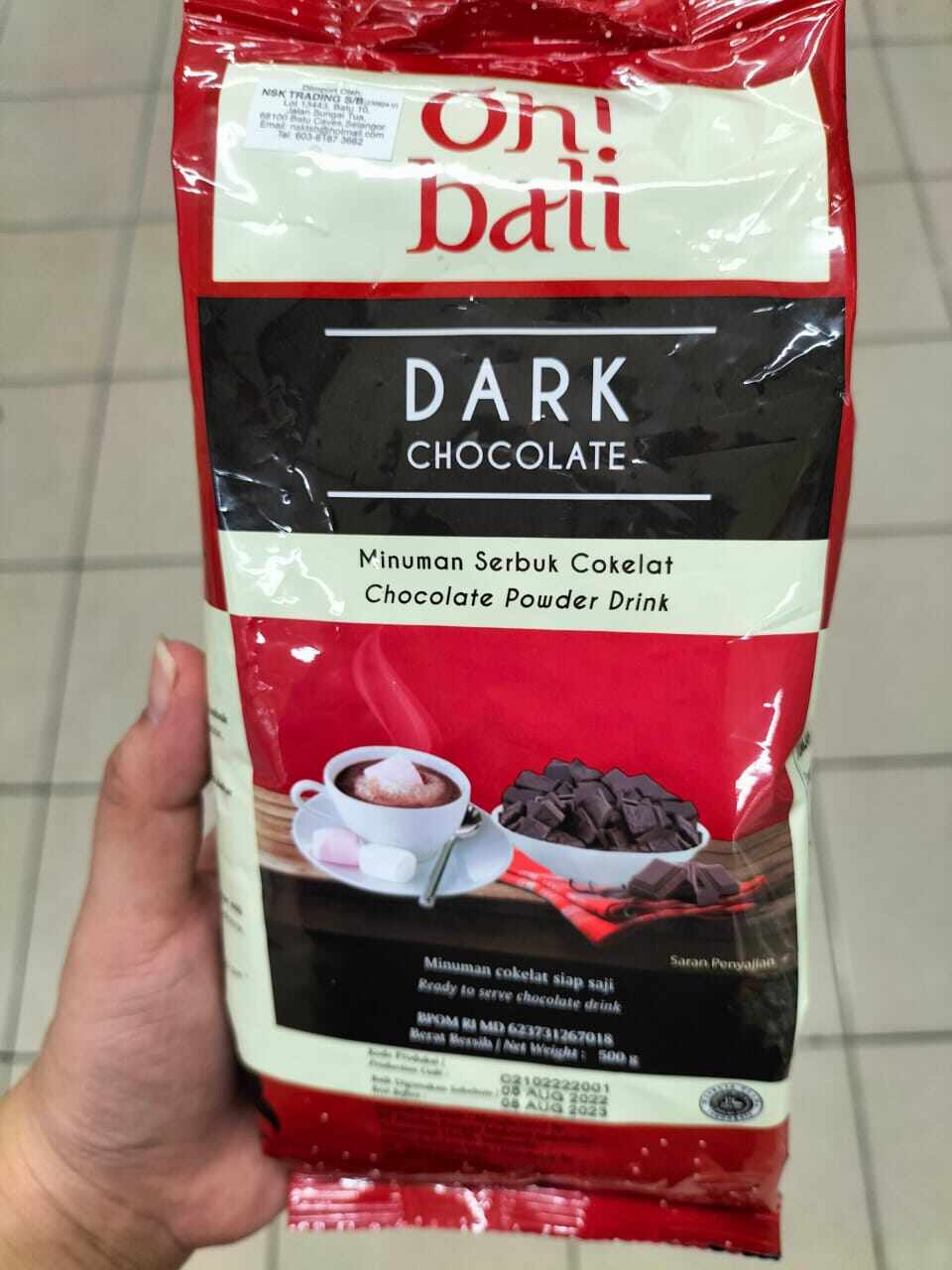 OH! BALI DARK CHOCOLATE COCOA /MILK POWDER 500G **WITH FREE GIFT | Lazada