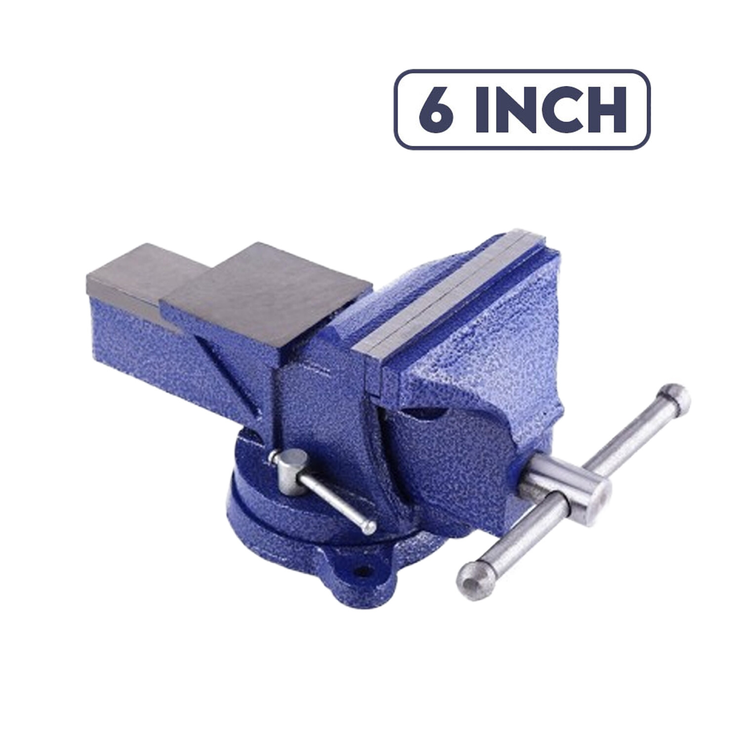 6" Swivel Base Bench Vise Clamp Heavy Duty Ragum Clamp Work Bench Table ...