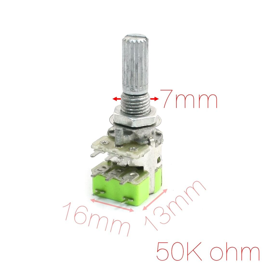 UXCELL Stereo B50k 50K Ohm Dual Linear Taper Volume Control ...