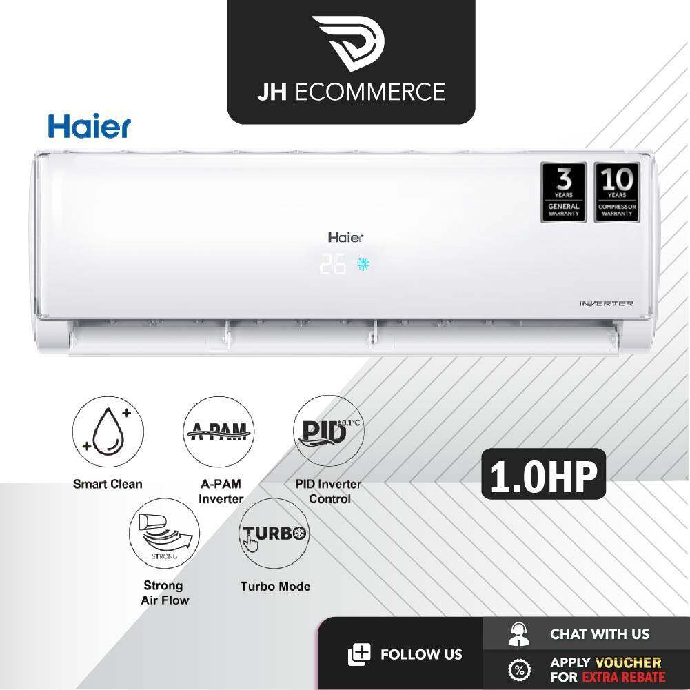 Haier 1.0HP Inverter R32 Air Conditioner HSU-10VTH21 | Smart Clean | 4 Star Rating | Aircond ...