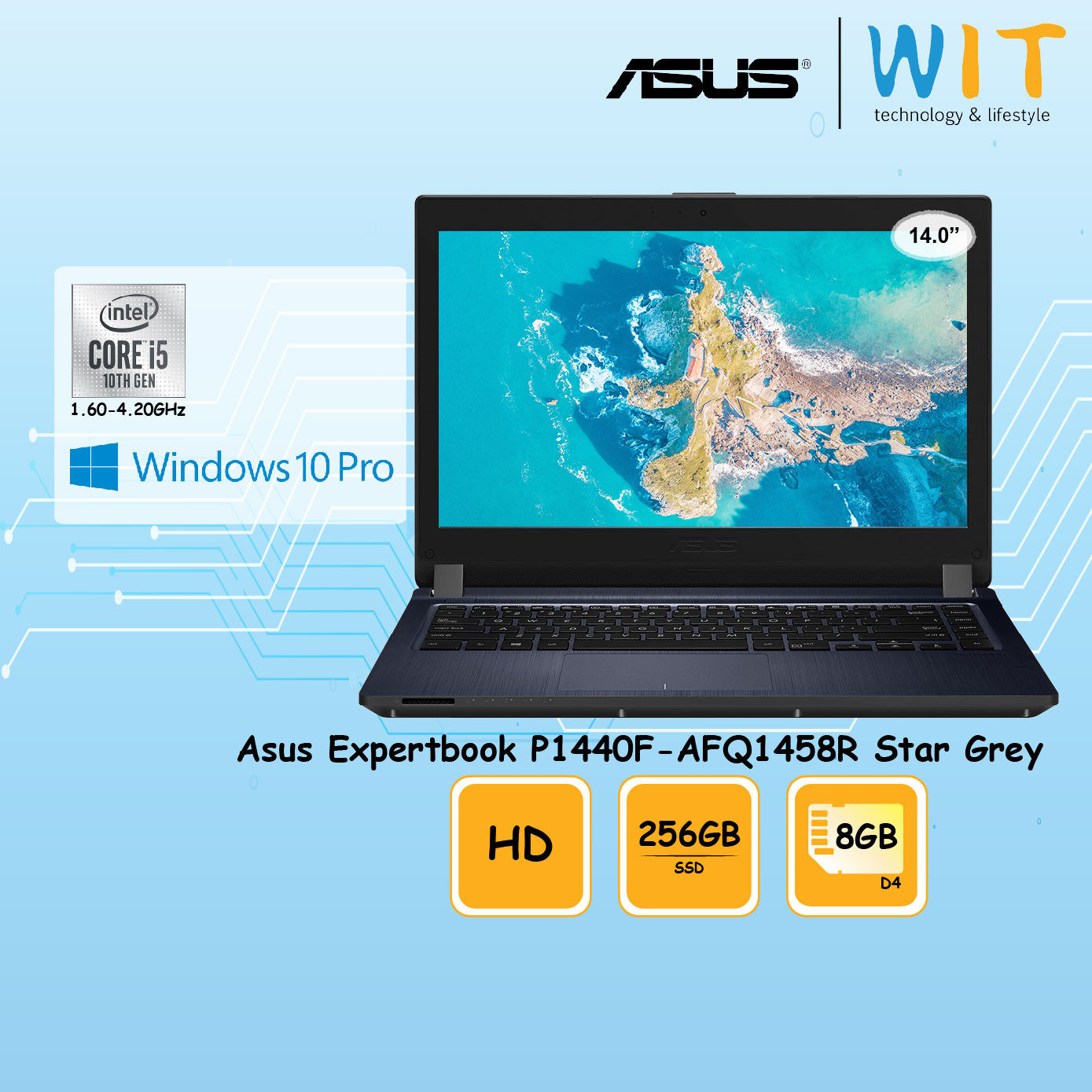 ASUS ExpertBook P1440FA Price in Malaysia & Specs - RM2999 | TechNave
