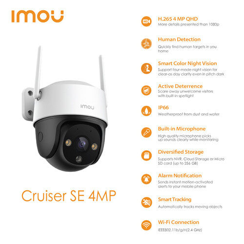 DAHUA IMOU CRUISER SE+ (2MP/4MP) OUTDOOR PTZ CCTV Wireless IP Camera ... DAHUA IMOU CRUISER SE+ (2MP/4MP) OUTDOOR PTZ CCTV Wireless IP Camera ...