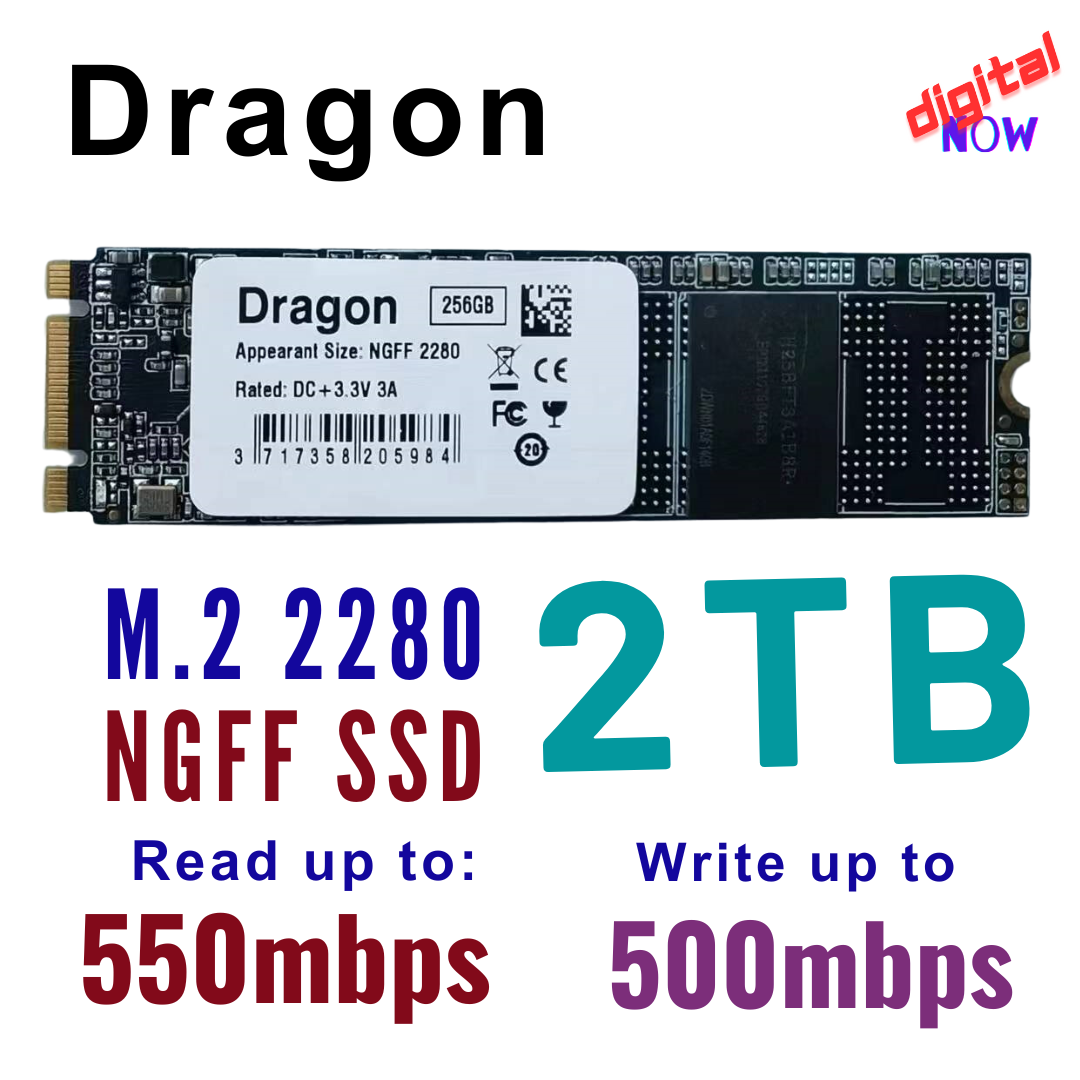 Dragon NGFF M.2 2280 SSD 2TB 1TB 512GB 256GB 128GB for Computer Laptop ...