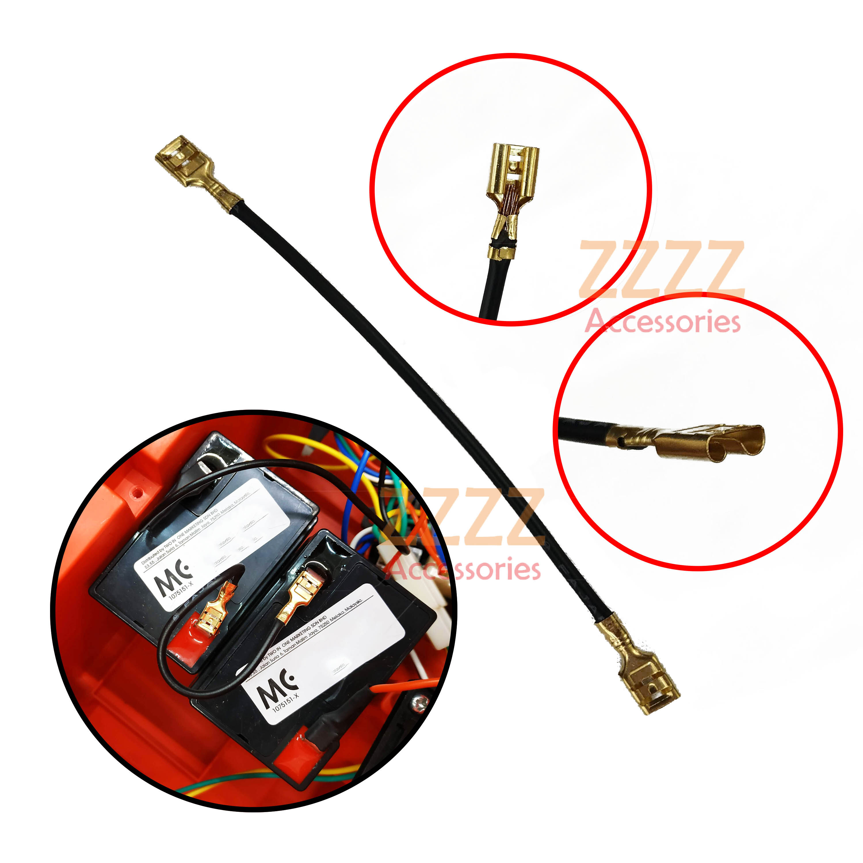 Wayar Bypass Battery Connector Cable for Kids Ride Car (Ready Stock ...