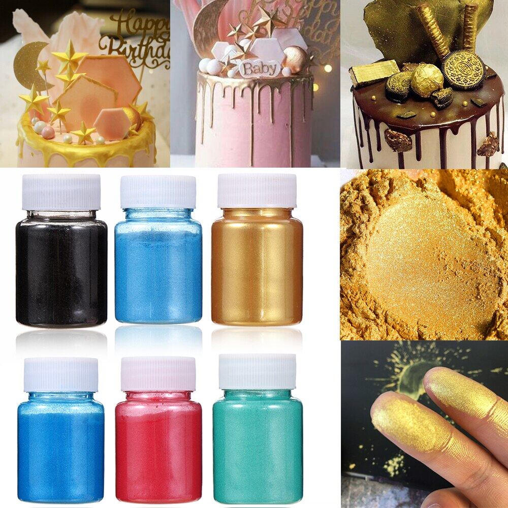 5/15 g Golden Edible Glitter Powder Baking Color Dust Flash Macaron ...