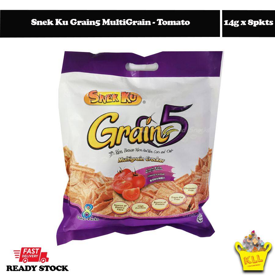 Snek Ku Grain5 MultiGrain 14g x 8pkts | Lazada