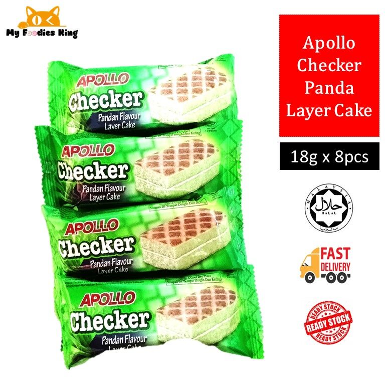 Halal cake 18g x 8pcs Apollo Pandan/ Layer Cake /Chocalate/ Cocoa ...
