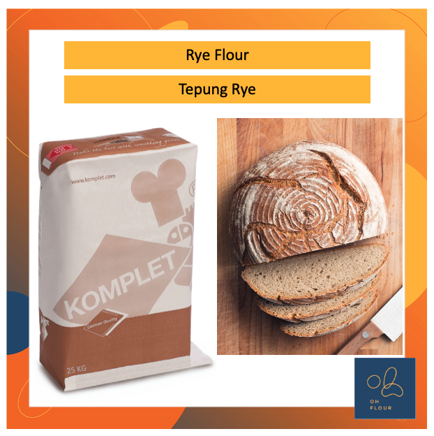 Germany Rye Flour / Tepung Rye 500g/ 德国黑麦粉 | Lazada