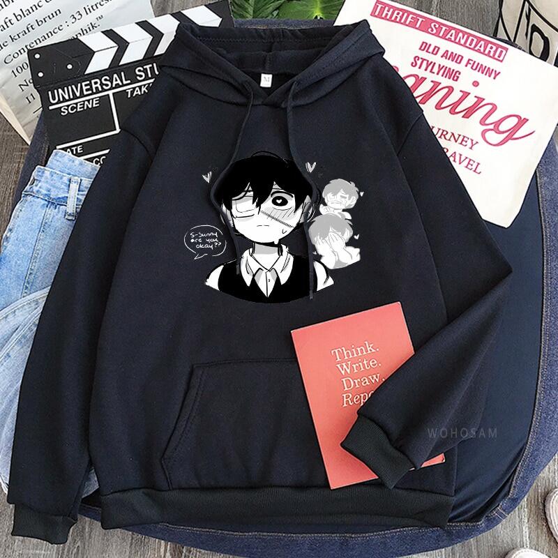 Hot Game Omori Hoodies Harajuku Kawaii Sad Manga Graphic Omori ...