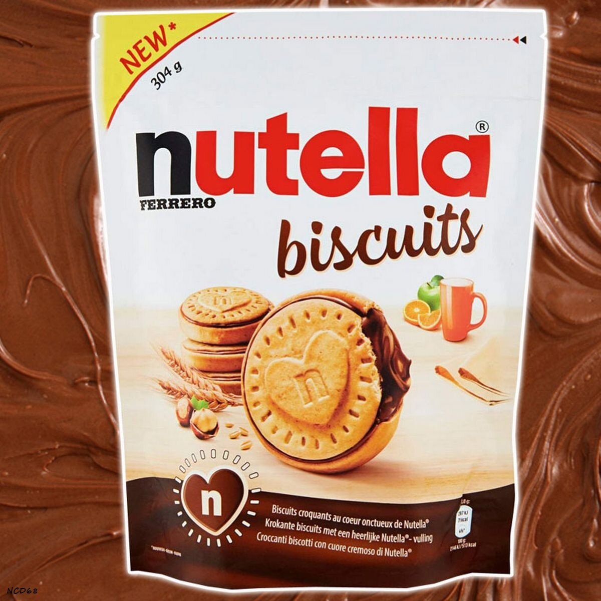 FERRERO NUTELLA BISCUITS （ FERRERO NUTELLA 能多益 巧克力饼干）304G | Lazada