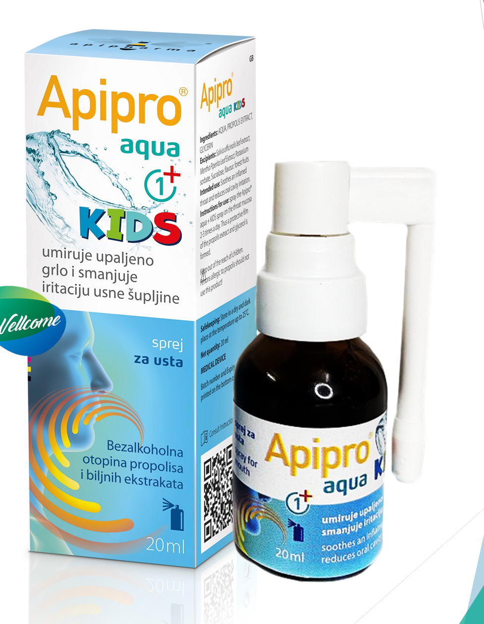 【For Oral irritation & Ulcers 】Apipro Aqua Kids Oral & Throat Spray ...