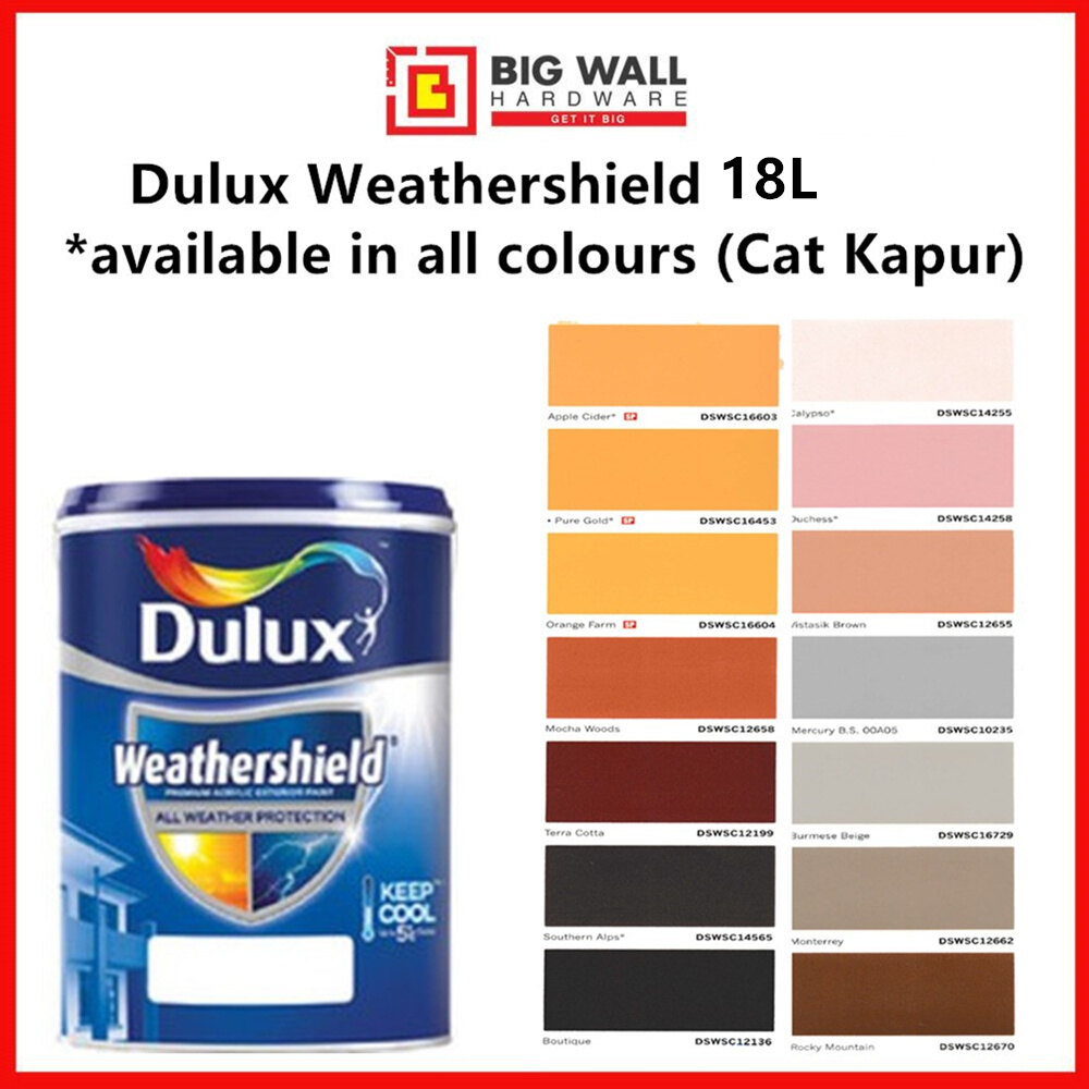 Dulux Weathershield 18L Exterior Paint for Exterior wall *available in ...