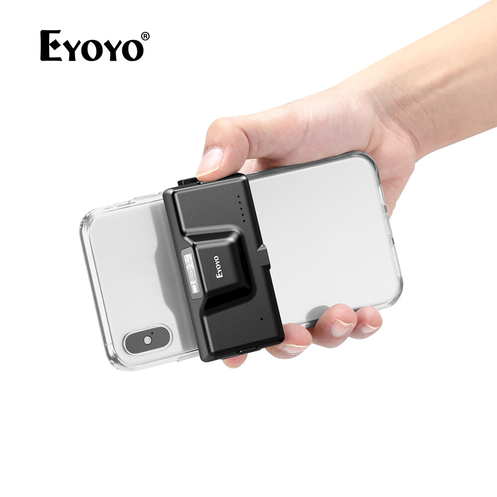 Eyoyo Phone Back Clip 1D Bluetooth Barcode Scanner, No Block Camera ...