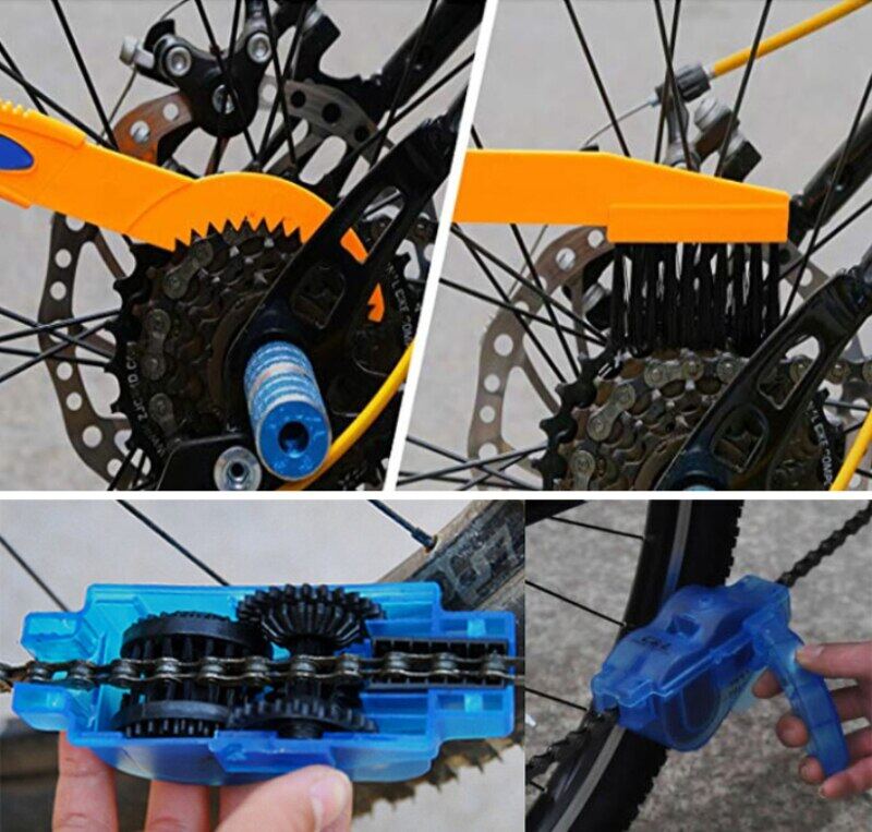 3Pcs MTB Bike Chain Cleaning Tools Bike Bicycle Chain Cleaner Kits ...