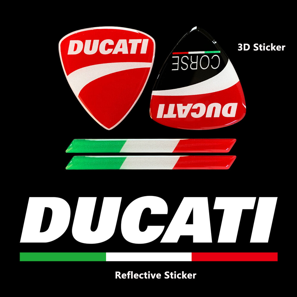 Ducati Logo Decal 3D Resin Gel Motorcycle Sticker for Ducati All 696 ...