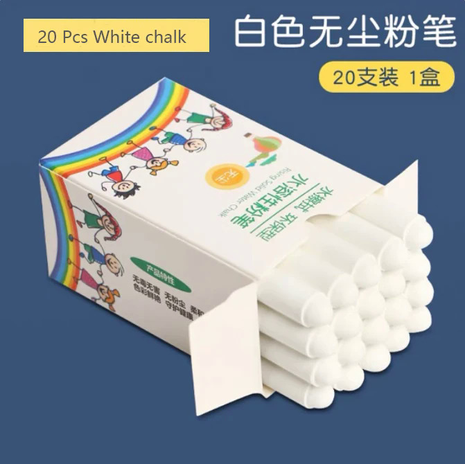 WIU1PMintura 48 Set warna kapur larut air bebas debu boleh dam Pen guru ...