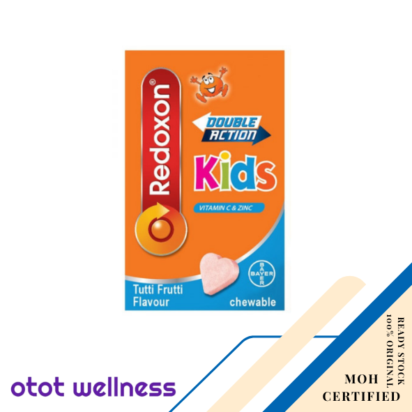 REDOXON KIDS DOUBLE ACTION VITAMIN C & ZINC CHEWABLE TABLET 60’s Tutti ...