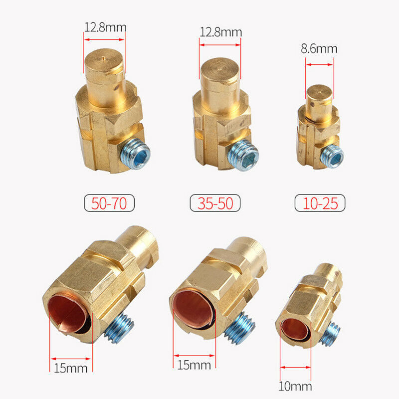 Male Female Copper Cable Connector Welder Quick Fitting Socket Plug ...