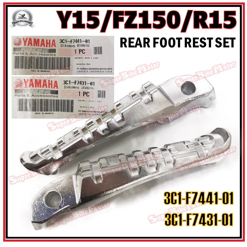 YAMAHA Y15 / FZ150 / R15 - 100% Original Yamaha Rear Foot Rest Set ...