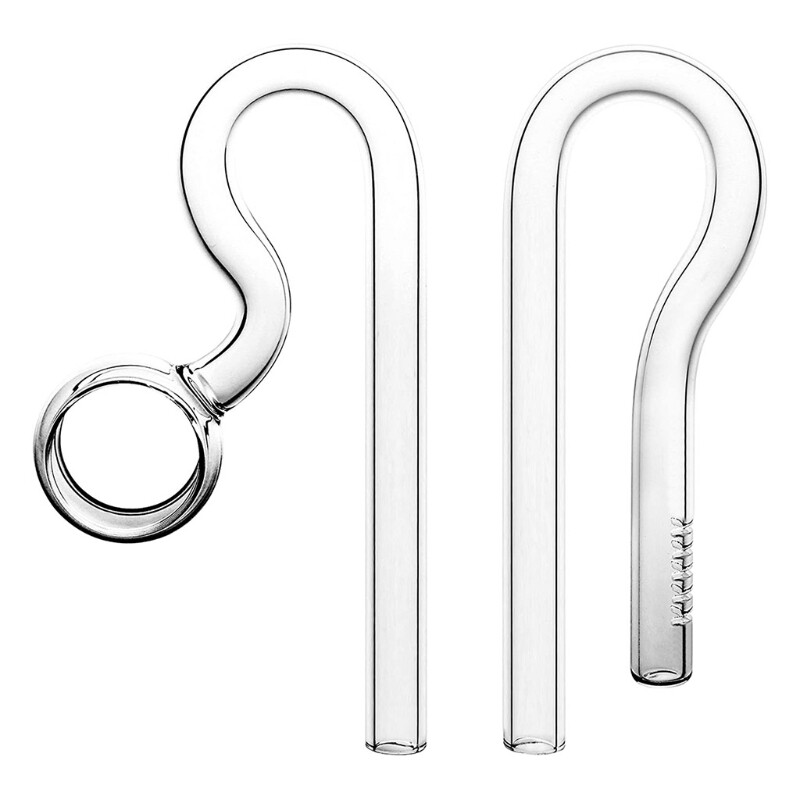 Glass Lily Pipe Inflow and Spin Outflow for Aquarium Transparent Curved ...