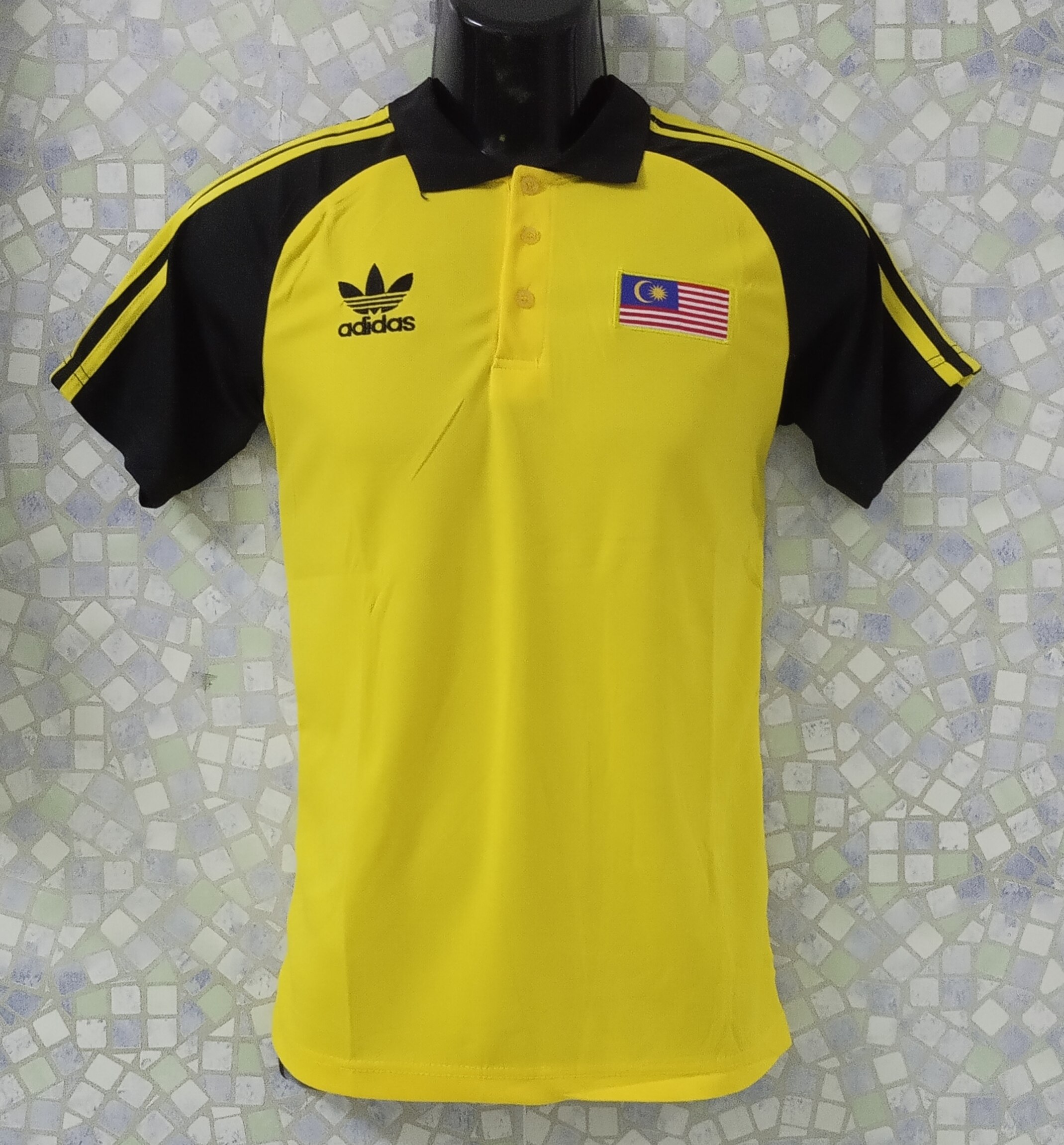 Baju jersi Malaysia Retro berkolar jersey 💥FREE MASK💥 | Lazada