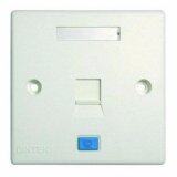 Dintek 1 Port Faceplate with Shutter (For Keystone Jack) | Lazada