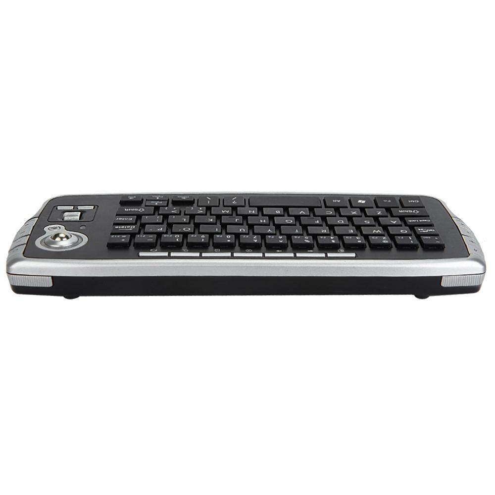 E30 2.4GHz Wireless Keyboard with Trackball Mouse Scroll Wheel Remote ...