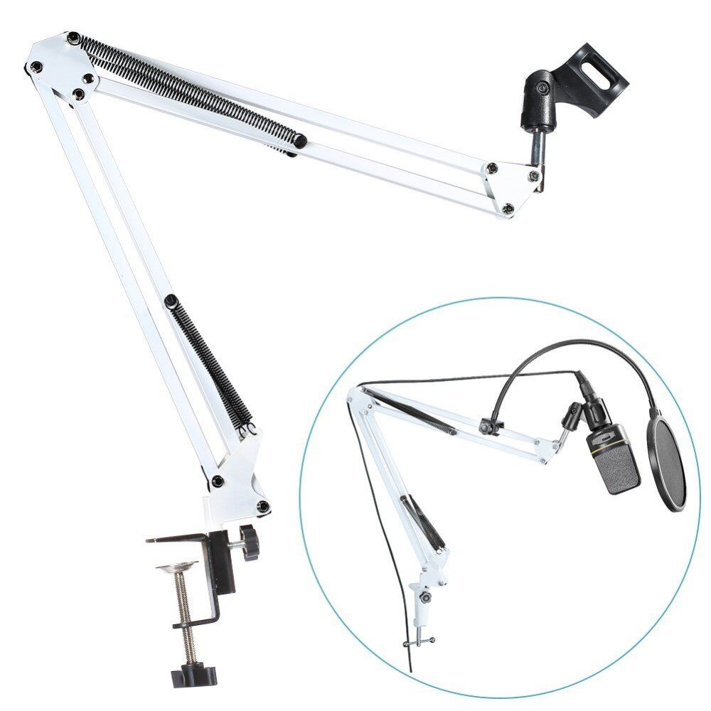 Neewer White Broadcasting Studio Microphone Suspension Boom Scissor Arm ...