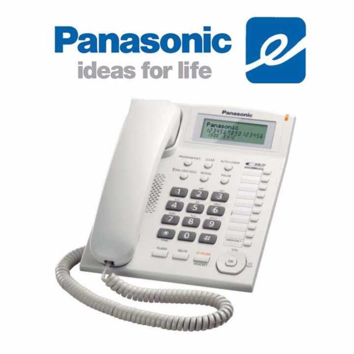PANASONIC SINGLE LINE PHONE KX-TS880ML WITH CALLER ID (WHITE) | Lazada