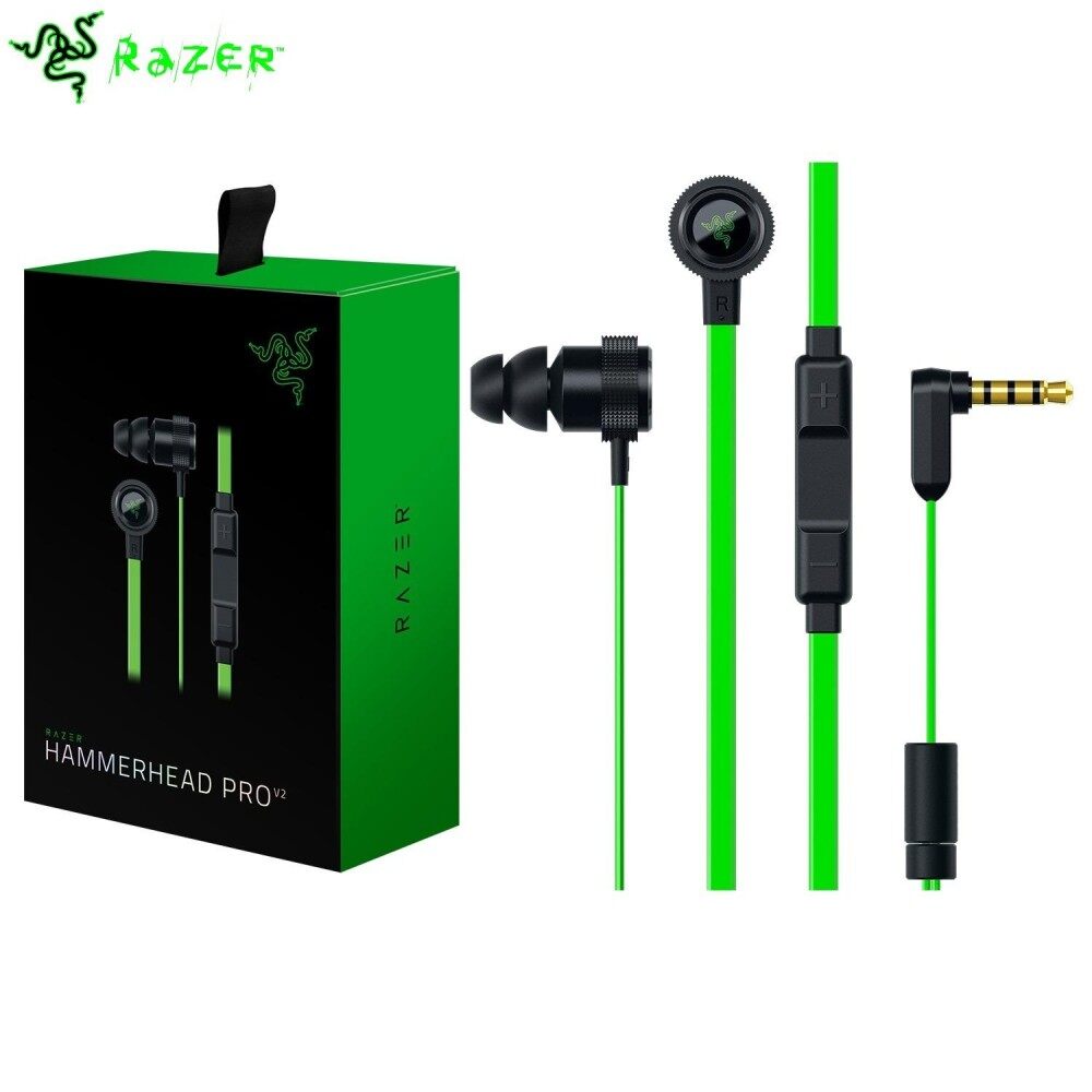 Gaming Headset Razer Hammerhead Pro V2 - 10mm Drivers, In-line Mic ...