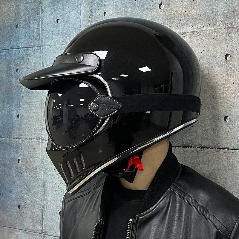 Voss Full Face Motorcycle Helmet Vintage Retro Casque Motocross Cascos ...