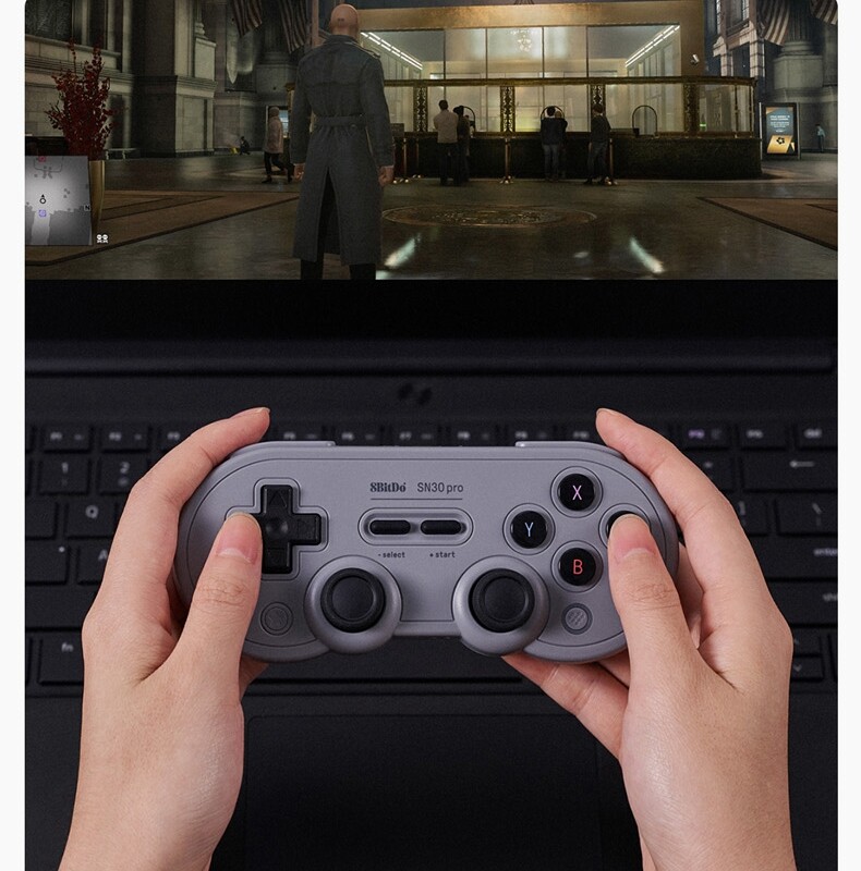 8BitDo SF30 Pro SN30 Pro ไร้สายจอยเกมส์บลูทูธคอนโทรลเลอร์จอยสติ๊กสำหรับ ...