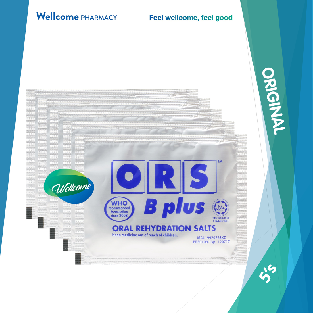 Pharmaniaga Oral Rehydration Salt (ORS) B Plus - Original Flavour - 5's ...