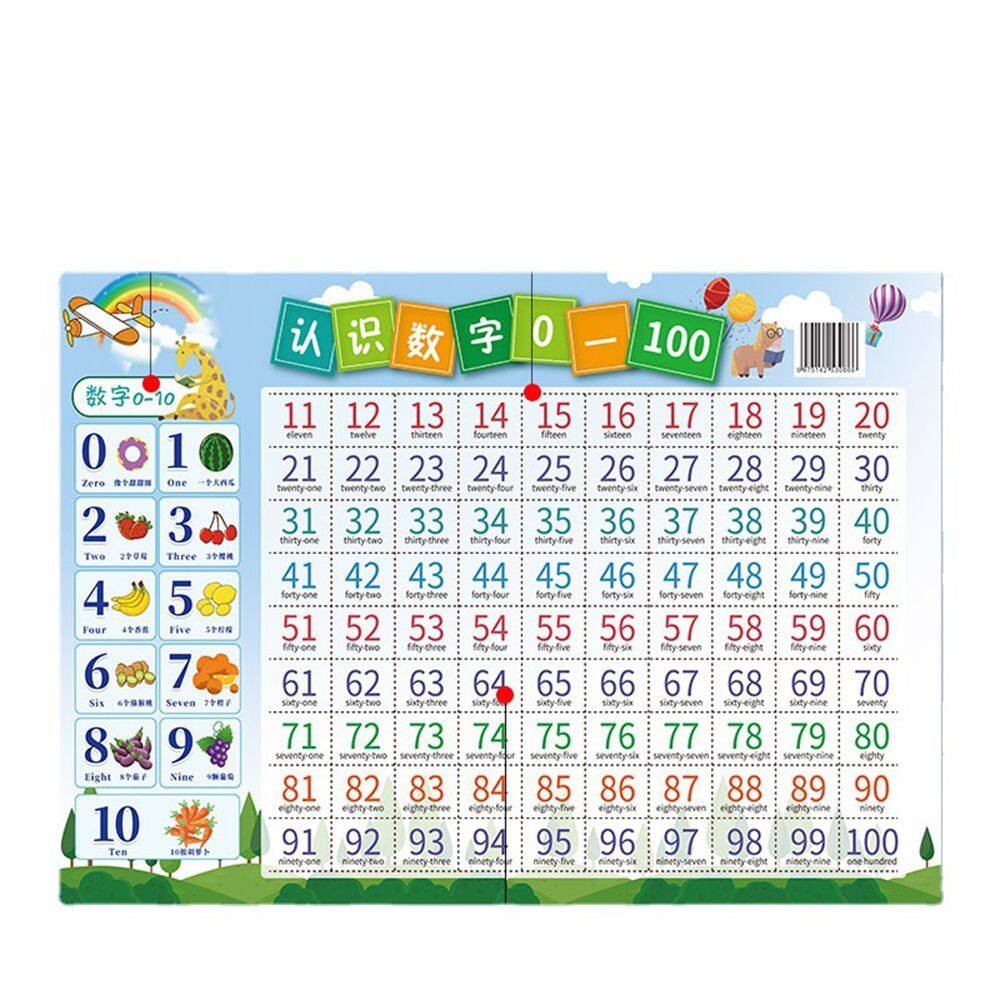 ROBERTA Kids Self adhesive Early Education Kindergarten Number 0-100 ...