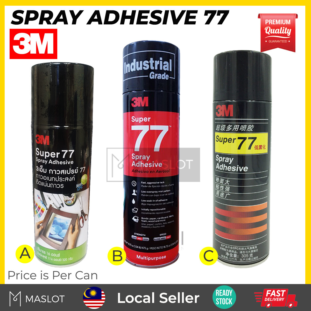 3M Super 77 Multipurpose Spray Adhesive Aerosol Glue | Lazada