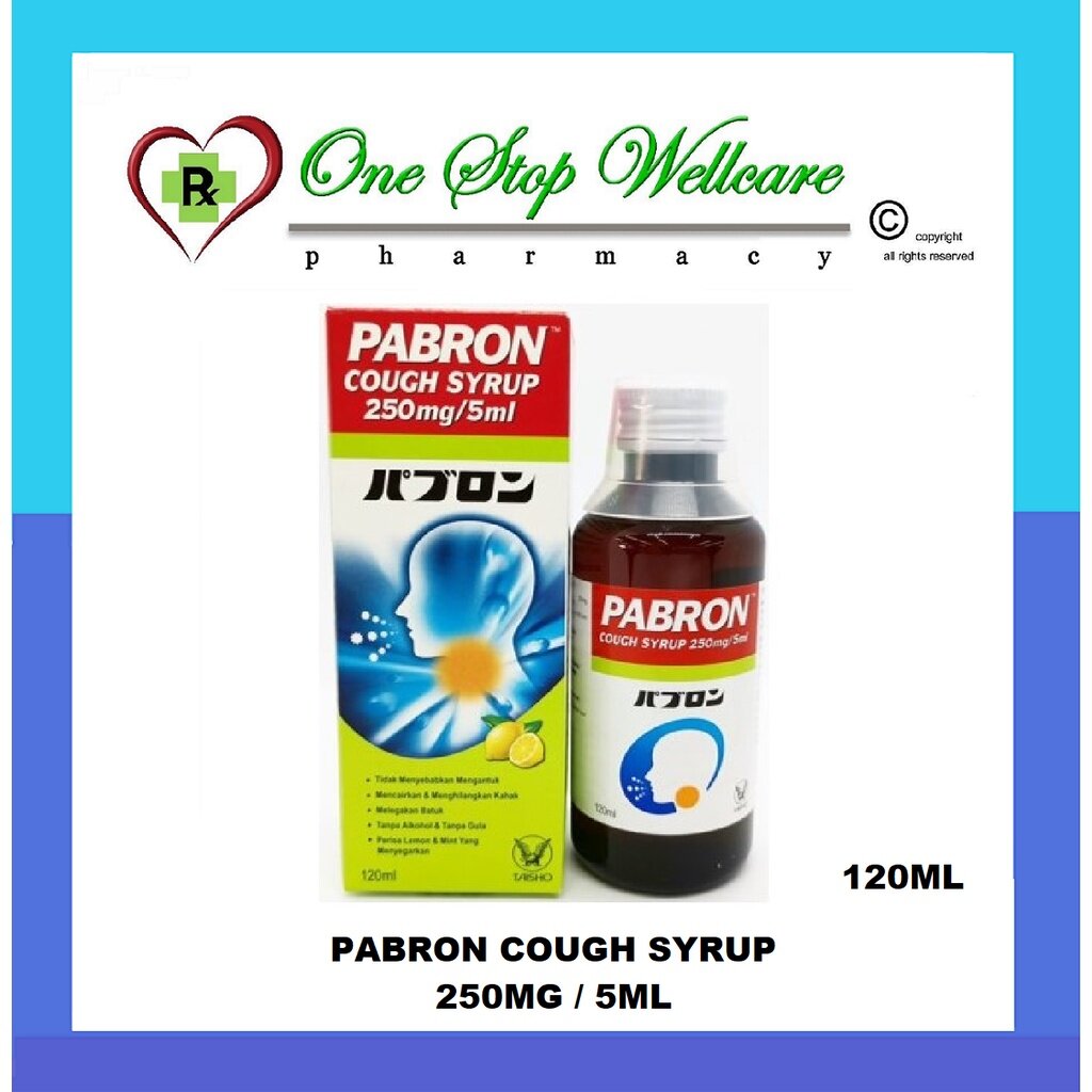 PABRON COUGH SYRUP ADULT 250MG/5ML / KIDS 100MG/5ML 120ML / TABLET ...