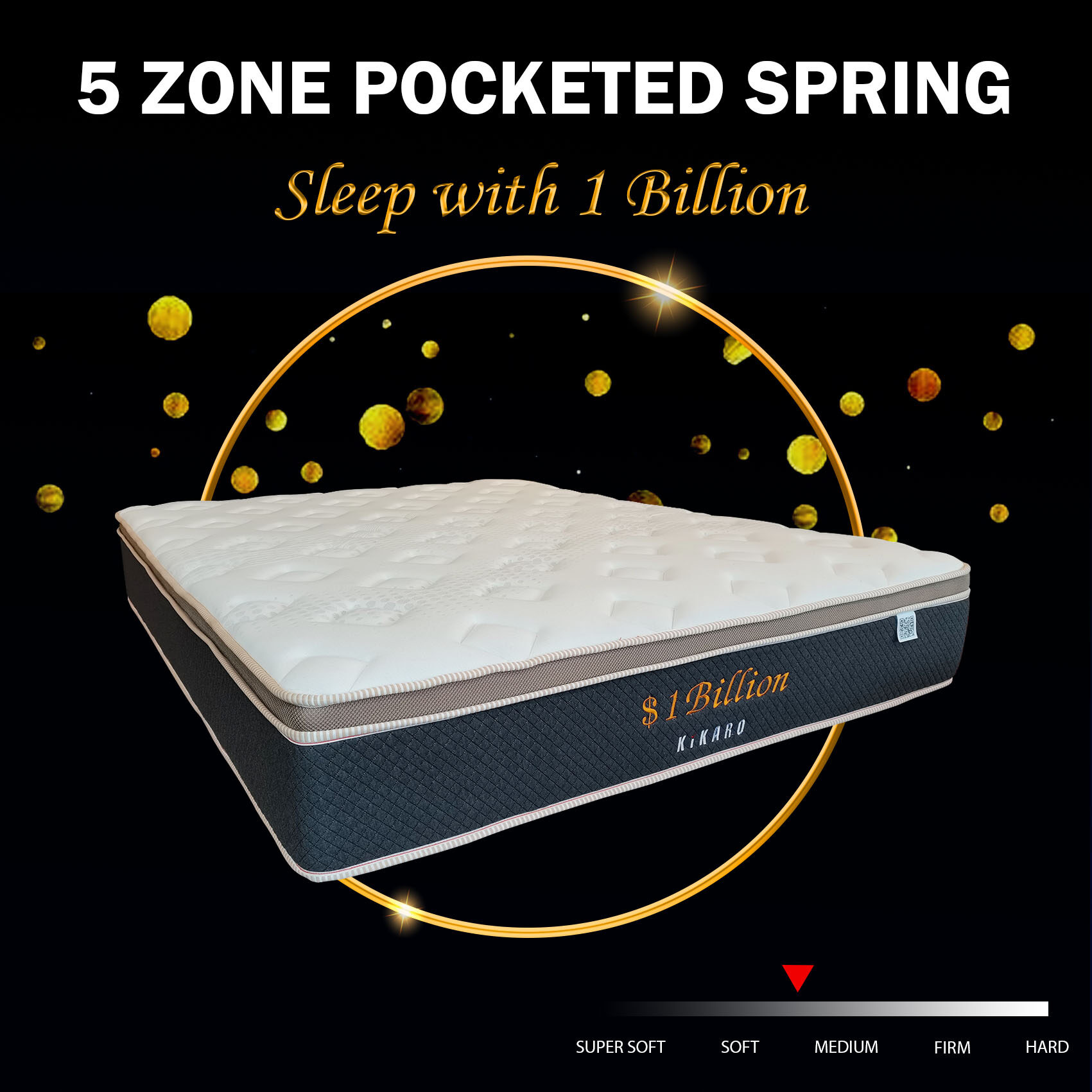 { Hot Sale} 5 Zone Pocket Spring 1 Billion/King/Queen/Super single ...