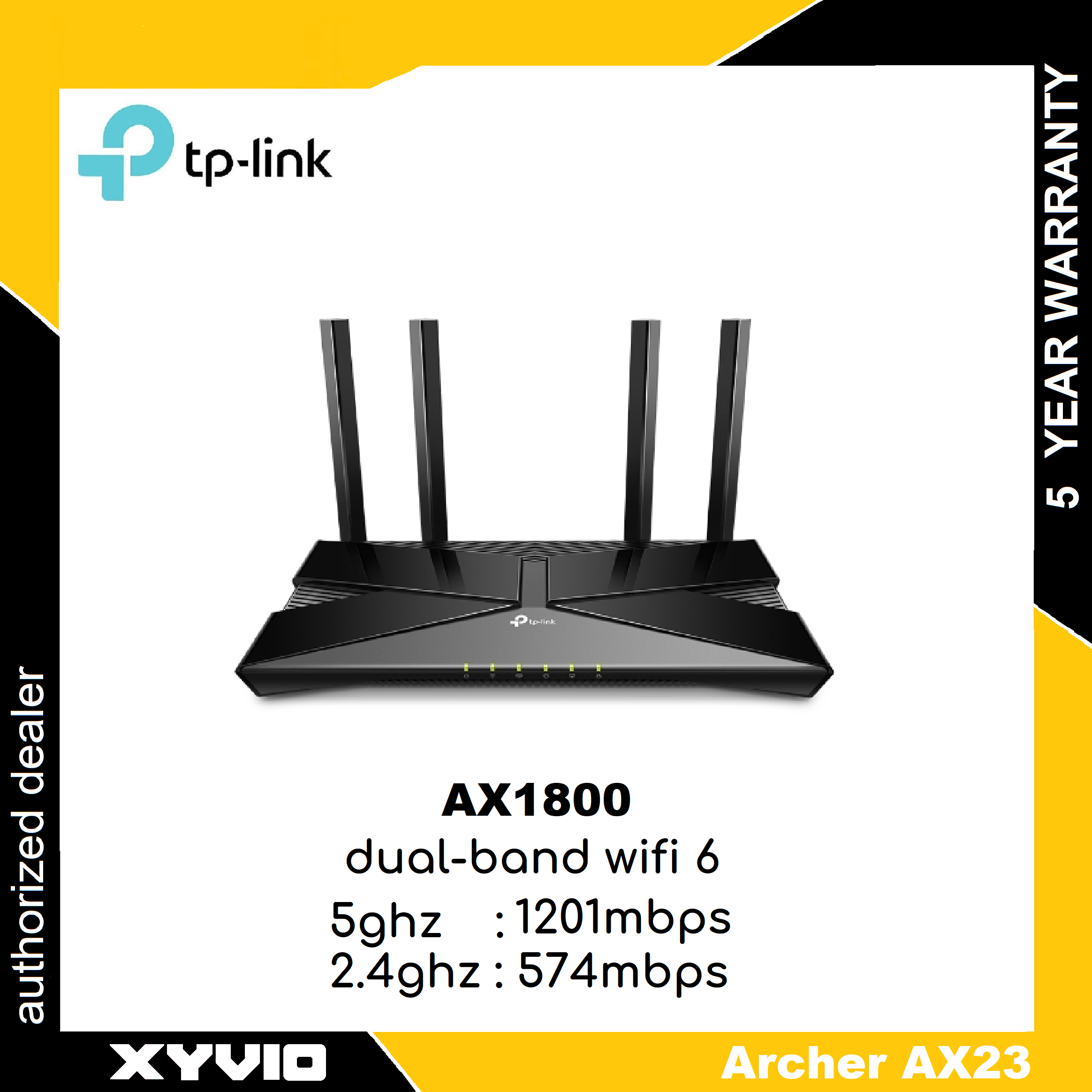 TP-LINK Archer AX23 AX1800 Dual-Band WiFi 6 Router | Lazada