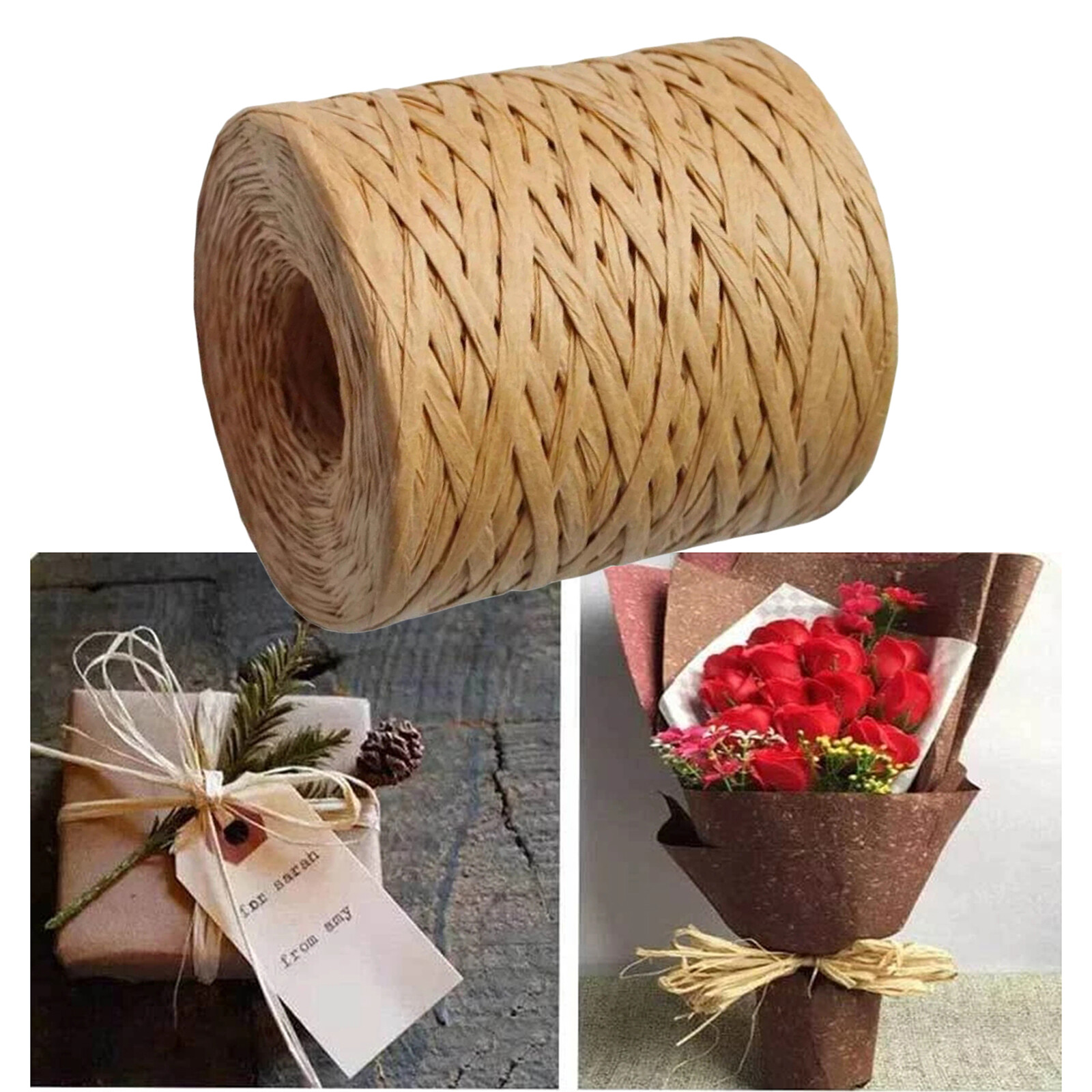 Harilla 200M กระดาษเส้นใยปาล์มริบบิ้นเป็นมิตรกับสิ่งแวดล้อม Twine ...