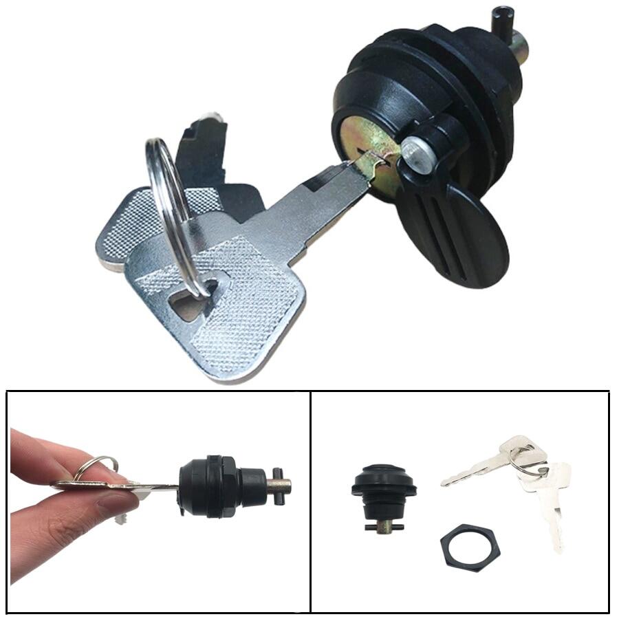 CNC Aluminum Motorcycle Side Cover Lock With 2 Keys Motorbike Spare ...