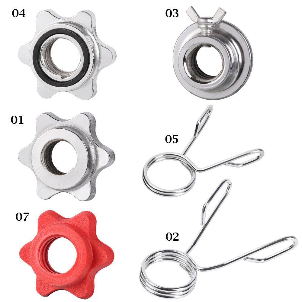 OKDEALS Sport Steel Spring Weight Gym Dumbbell Spinlock Collars Barbell ...