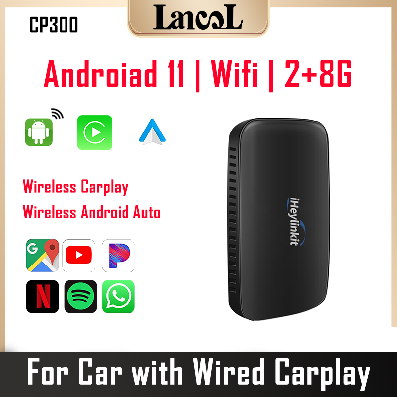 CP300 CarPlay AI Box Android 11 Wireless Carplay Wireless Android Auto ...