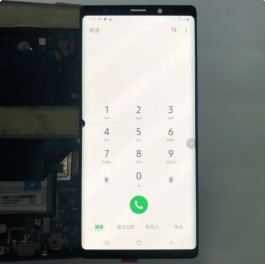 ต้องมีสายตายจุดเดิมสำหรับ Samsung Galaxy Note 9 N960f N960u ชิ้นส่วน